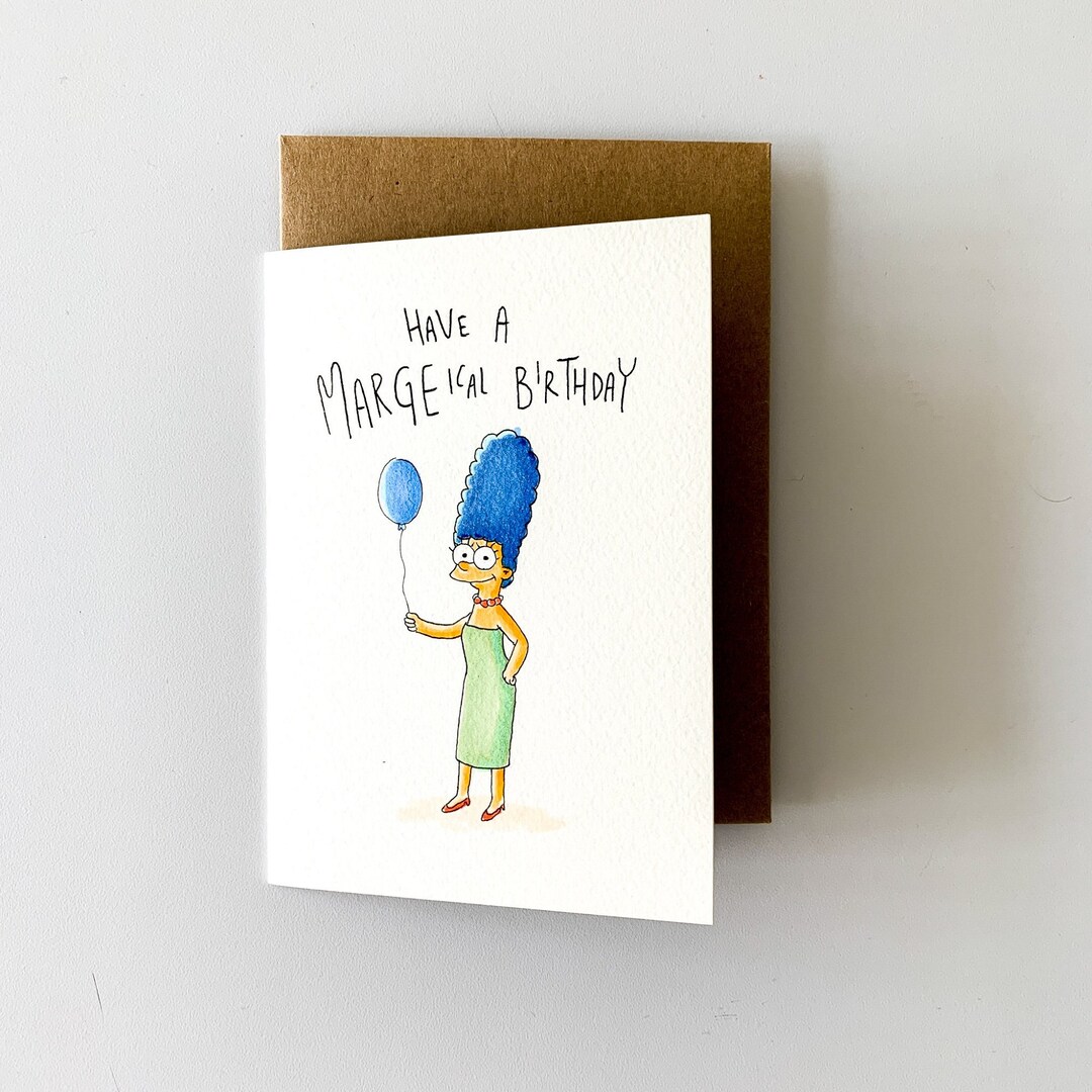 Have a Margeical Birthday | Simpsons Birthday Card | Simpsons Card ...