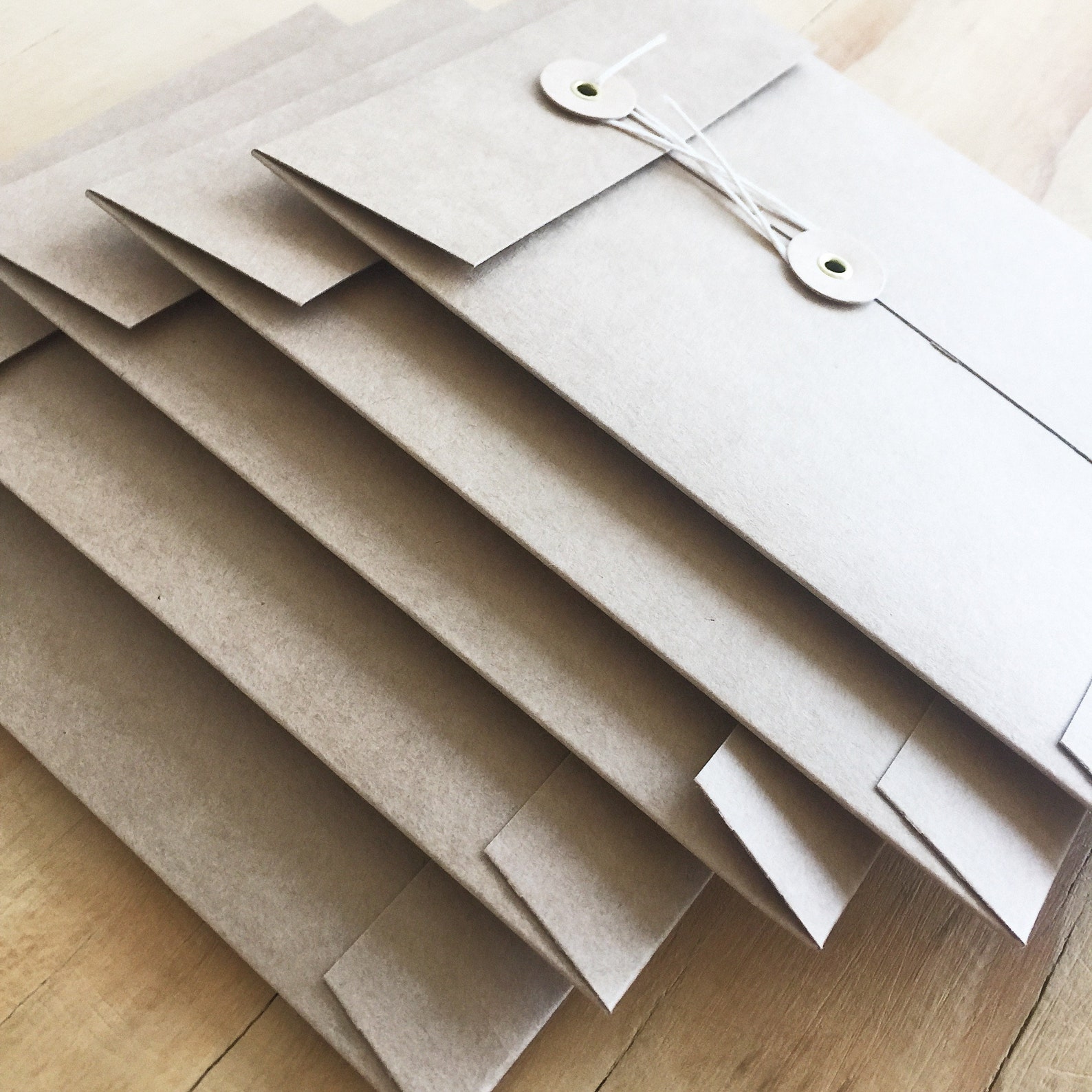 A6 C6 Brown Kraft String Tie Envelope Pack String Tie - Etsy