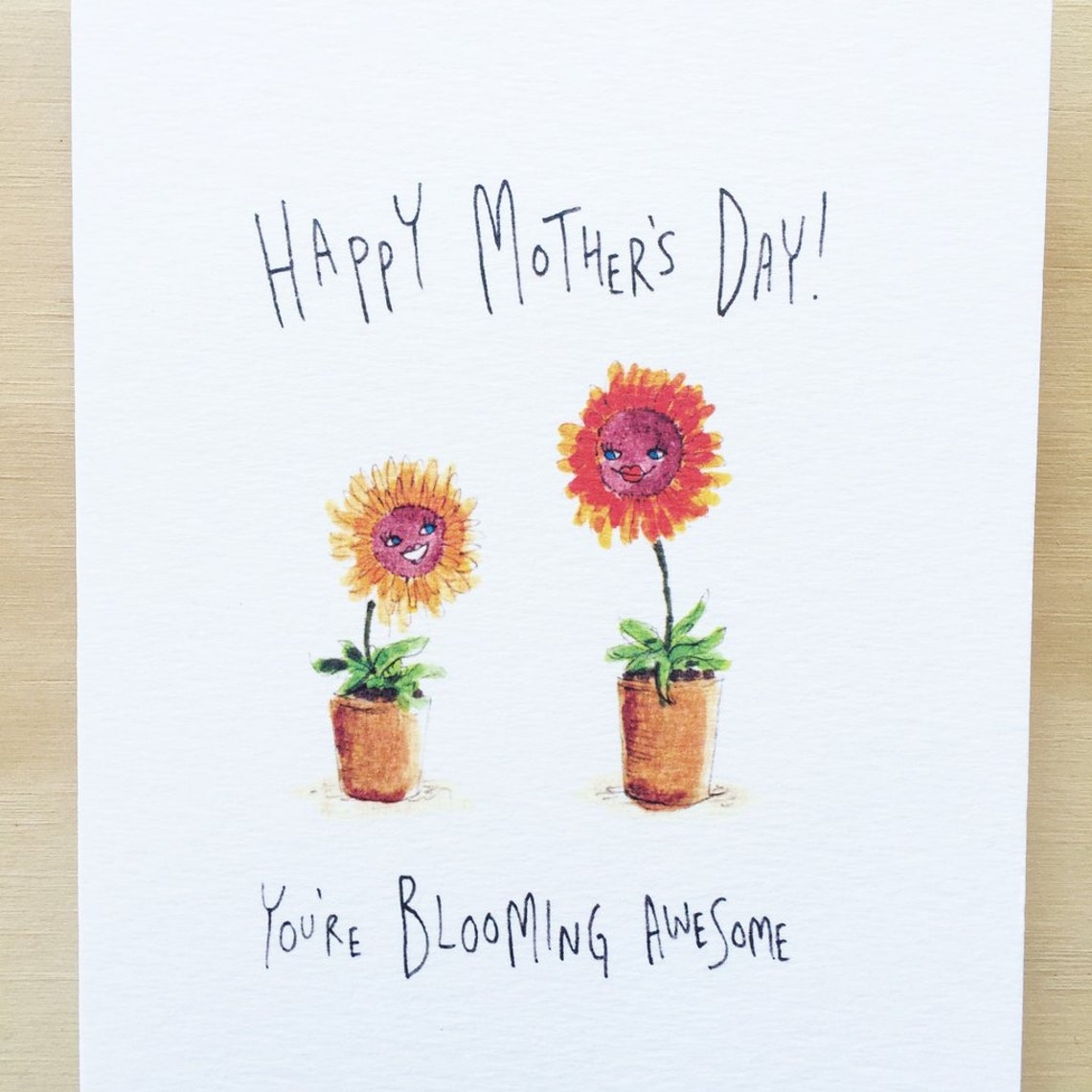 Happy Mother's Day, You're Blooming Awesome | Handmade Greeting Card ...
