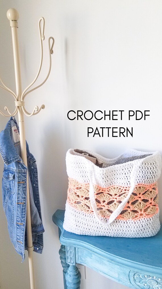 Seashell Beach Bag Crochet Pattern PDF Digital Download | Etsy