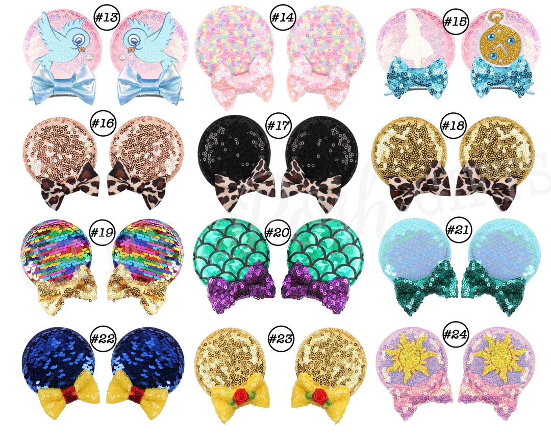 Mouse Ear Clip Baby Minnie Ear Mouse Ears Clip Mouse Ears - Etsy
