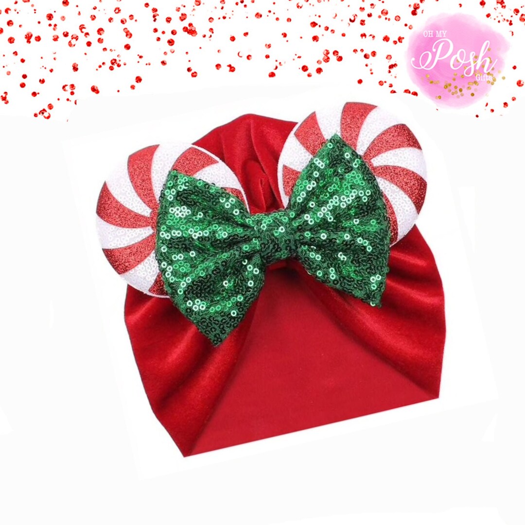 Peppermint Mouse Ears Mouse Ear Turban Baby Turban Turban - Etsy