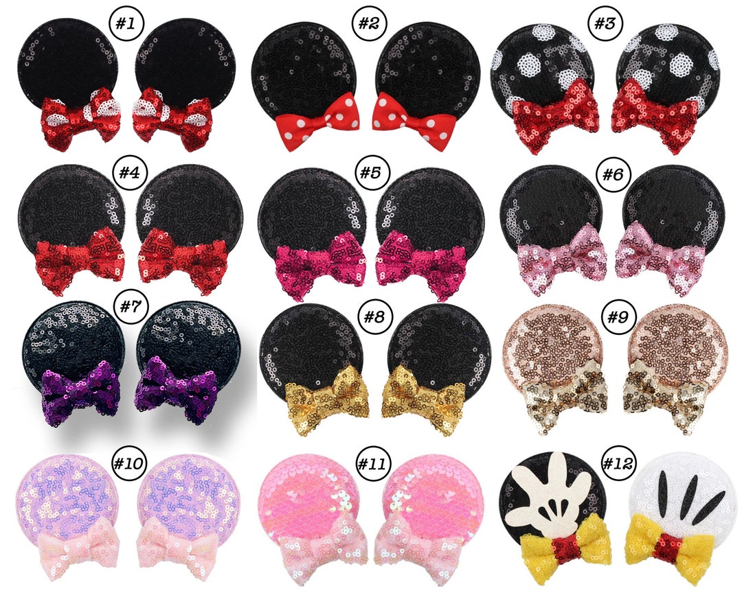 Mouse Ear Clip Baby Minnie Ear Mouse Ears Clip Mouse Ears - Etsy