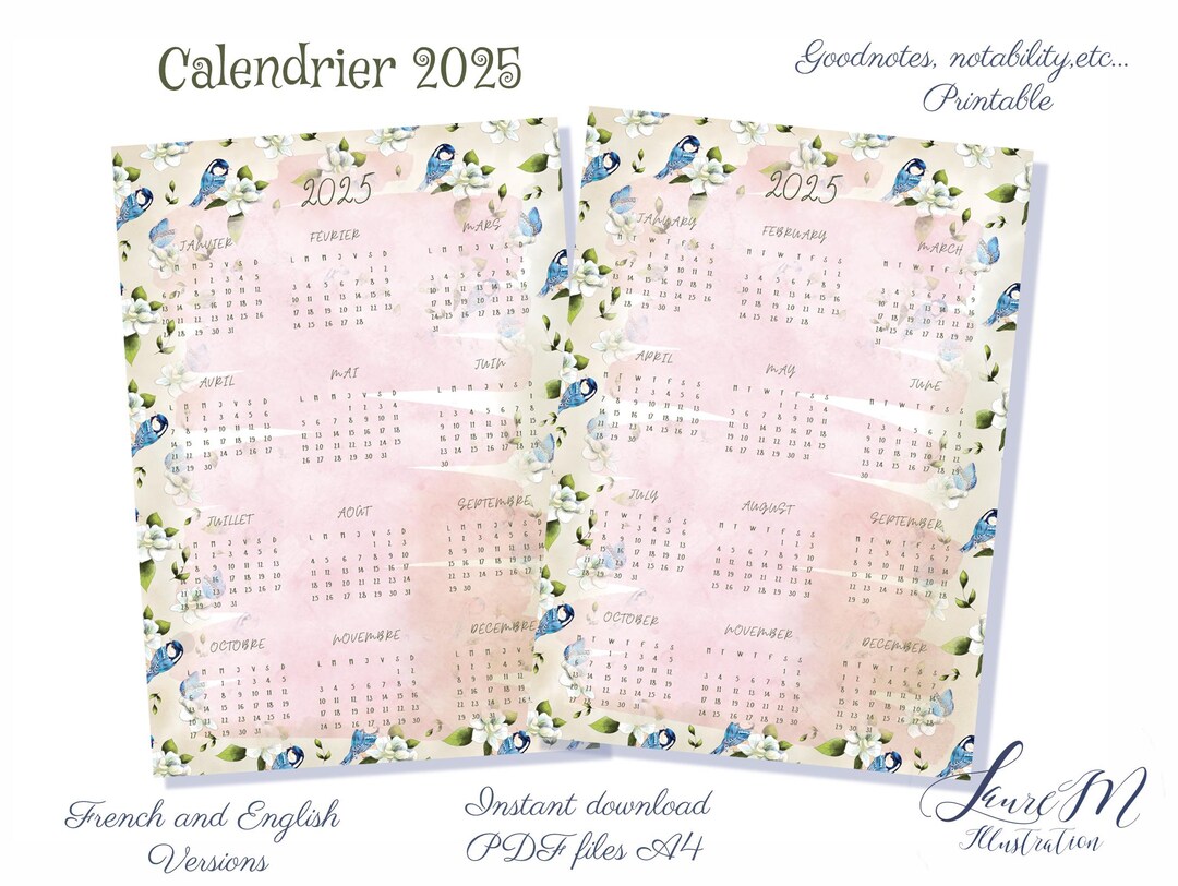 Fantasy Calendar 2025 High Resolution PDF Files for Digital Use on ...
