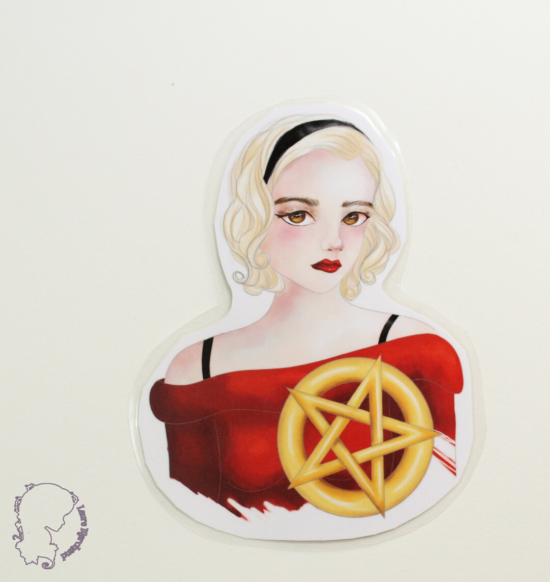 Original Plasticized Bookmarks Cut to the Shape of Sabrina's Character ...