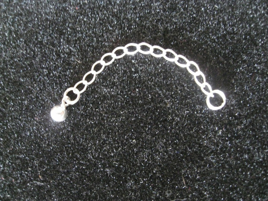 Extensor de 2 925 extensión de pulsera / collar de plata de ley BALL On ...