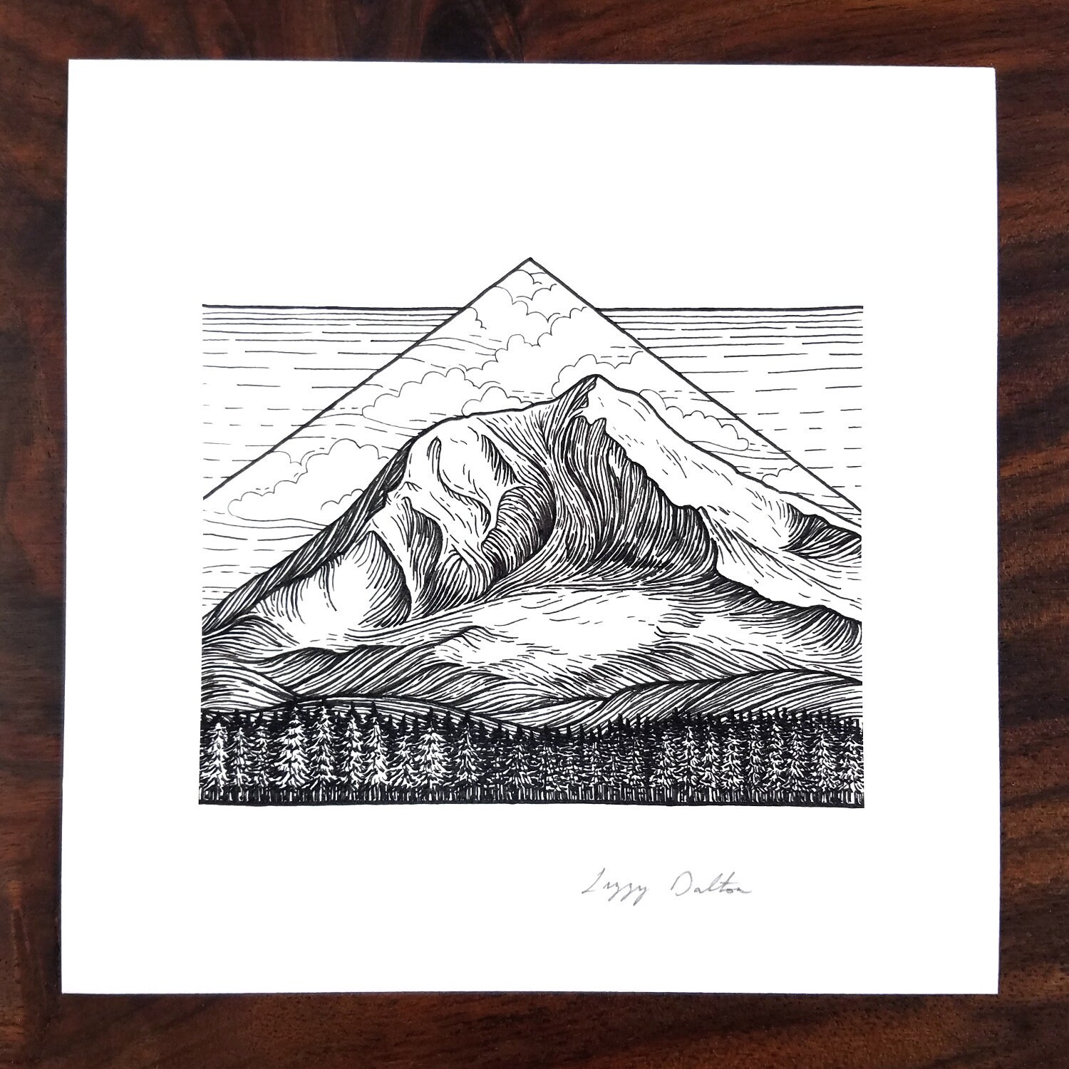 Mount Adams Giclee Print Washington, Pacific Northwest, Mountain ...