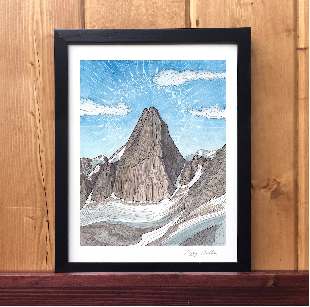Snowpatch Spire Giclee Print Bugaboos British Columbia - Etsy