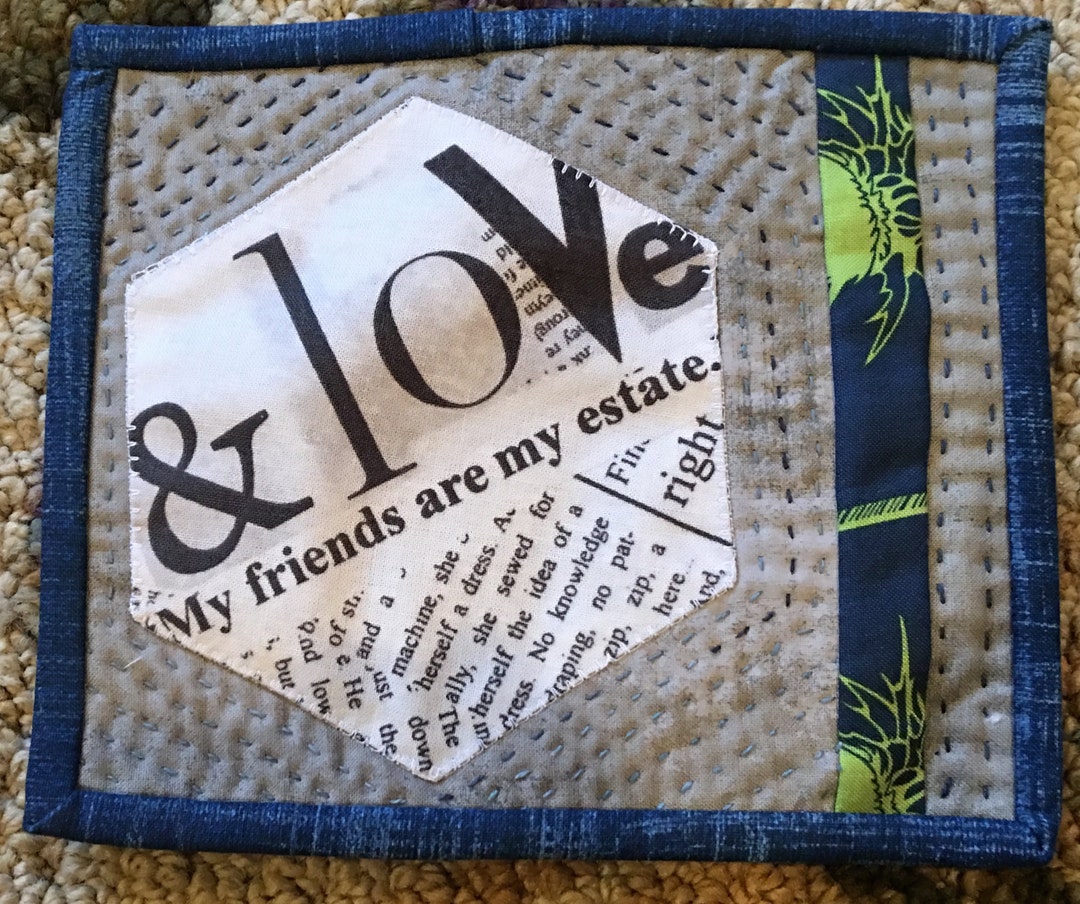 Inspirational Words Mug Rug - Etsy
