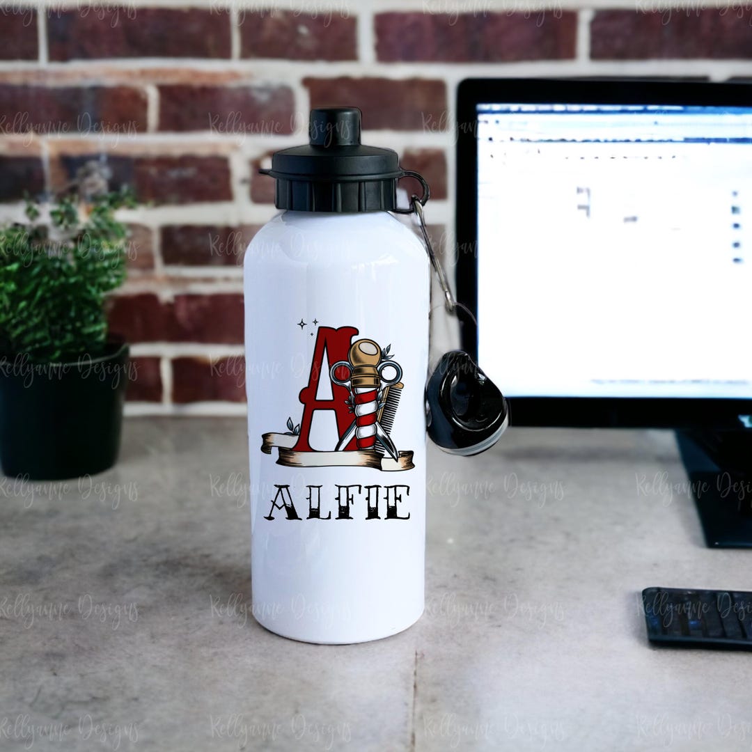 Personalized Barber Stainless Steel Water Bottle, Hair Stylist Gift - Etsy
