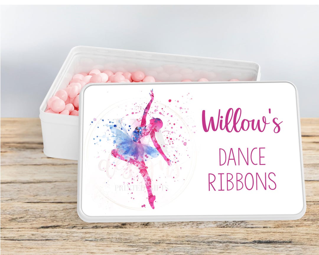 Dance Storage Tin, Dance Snacks, Dance Gift, Daughter Gift, Ballet ...