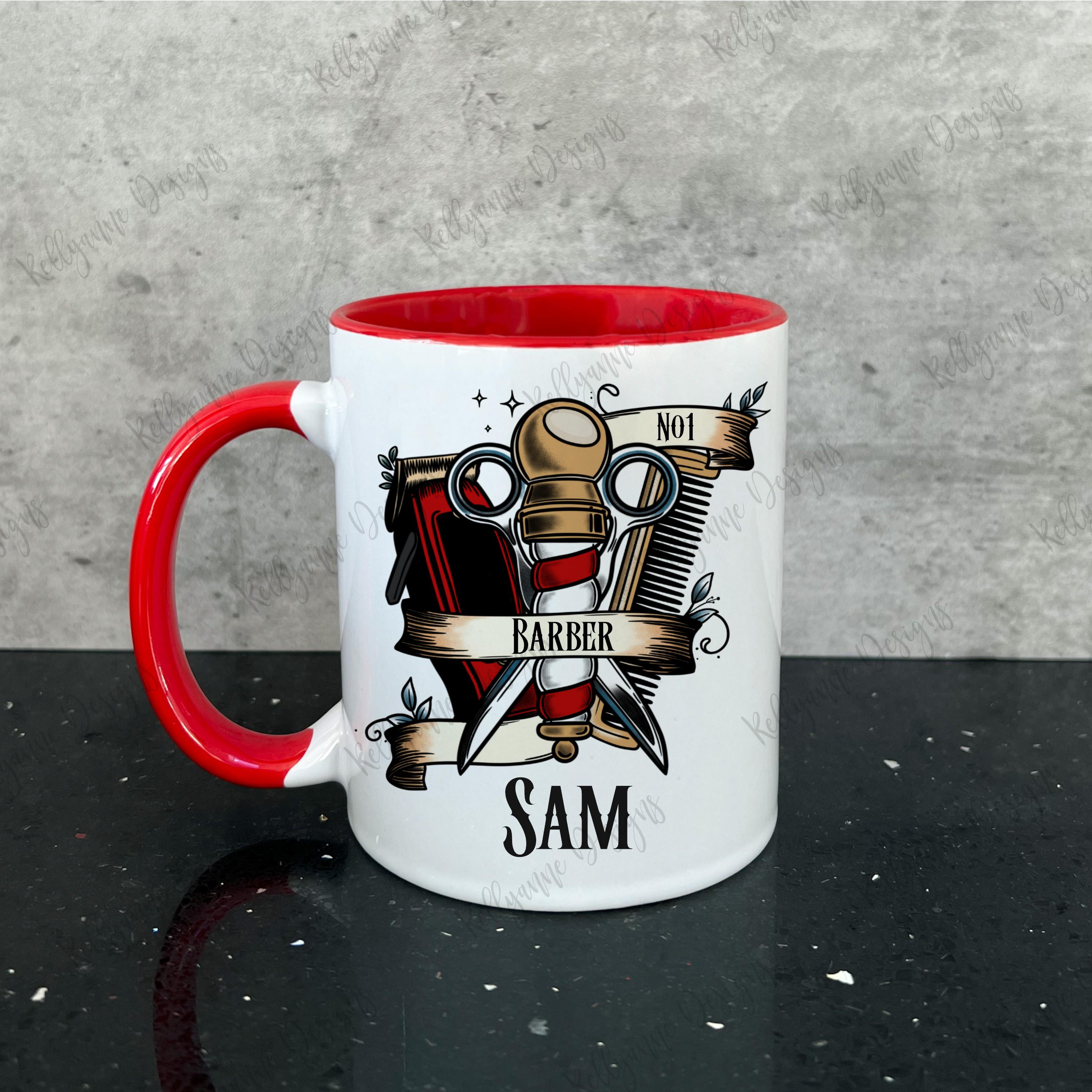 Personalised Barber Mug: Custom Barber Shop Decor Gift - Etsy