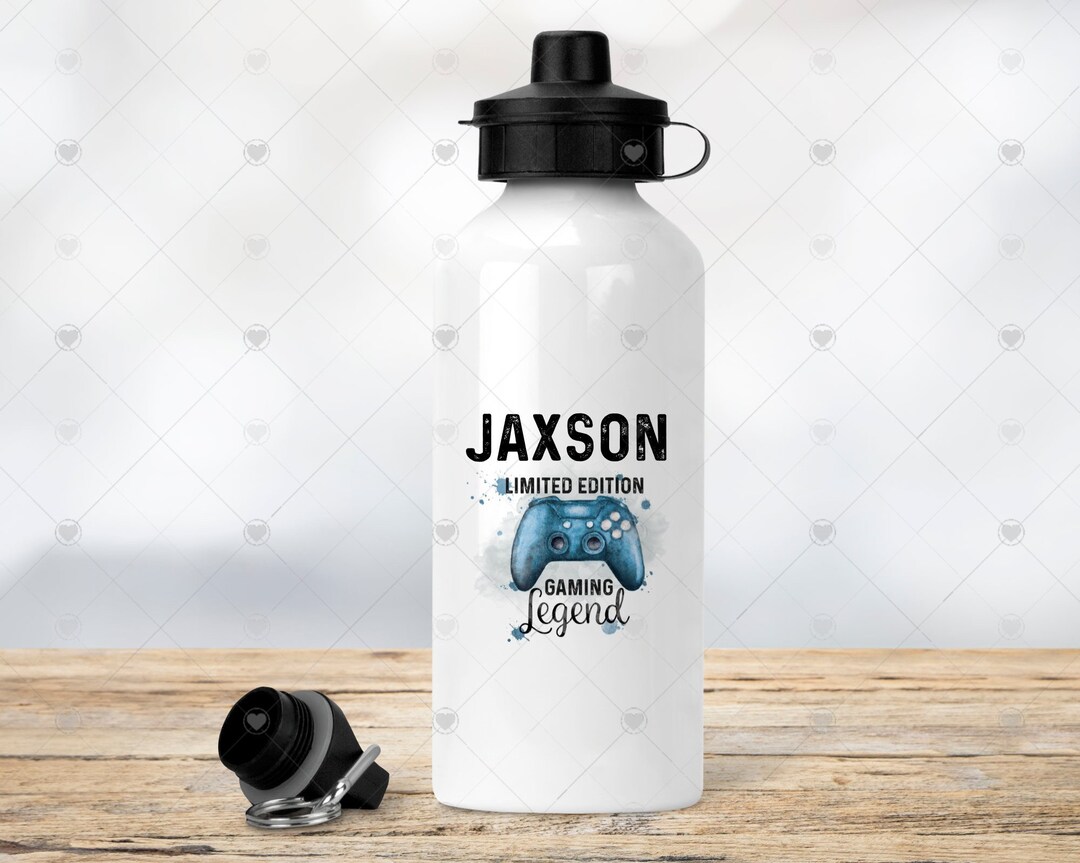 Gamer Bottle Gamer Gift Personalised Water Bottle School - Etsy UK