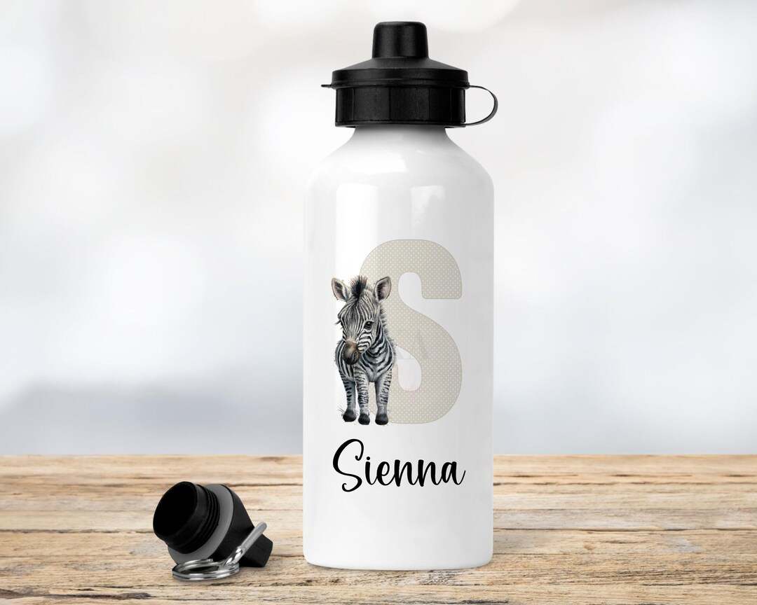 Zebra Print Water Bottle, Animal Pattern Eco-friendly Flask, Reusable ...