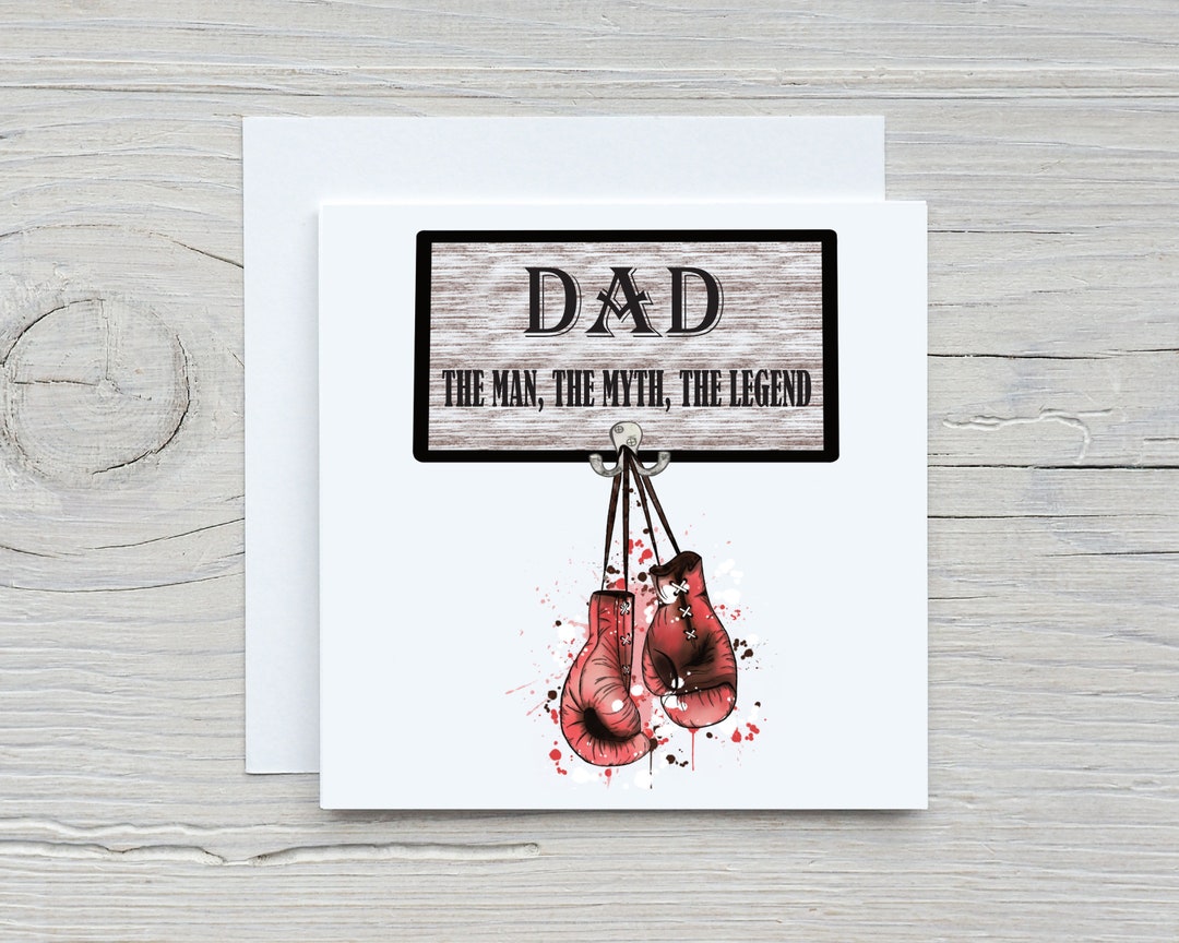 The Man the Myth the Legend Boxing Gloves ,dad, Daddy, Grandad ...