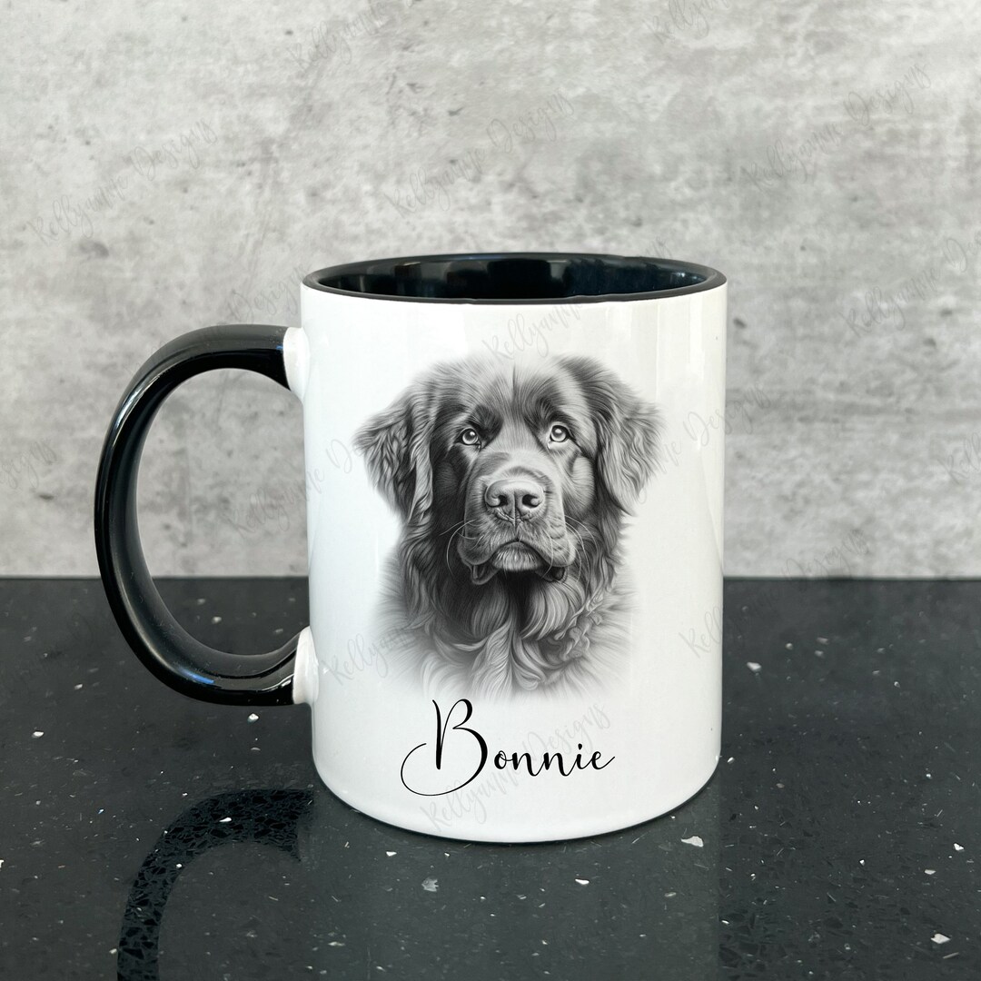 Newfoundland Dog Mug, Cute Ceramic Cup, Dog Lover Gift - Etsy