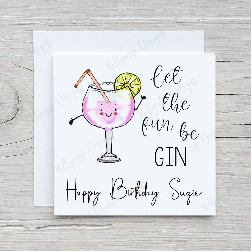 Let the Fun Be Gin - Etsy