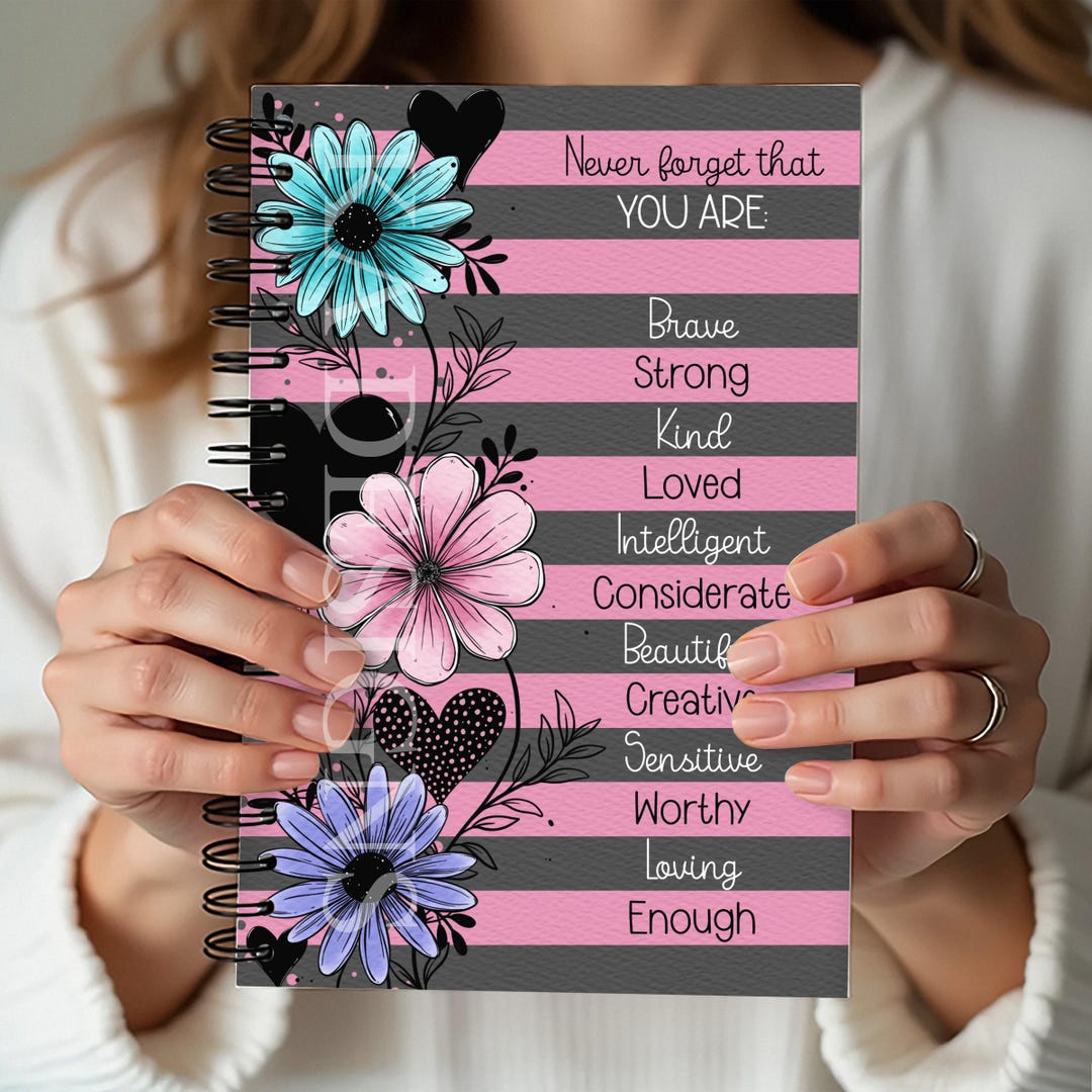 Positive Affirmations Notebook, Inspirational Journal, Motivational ...