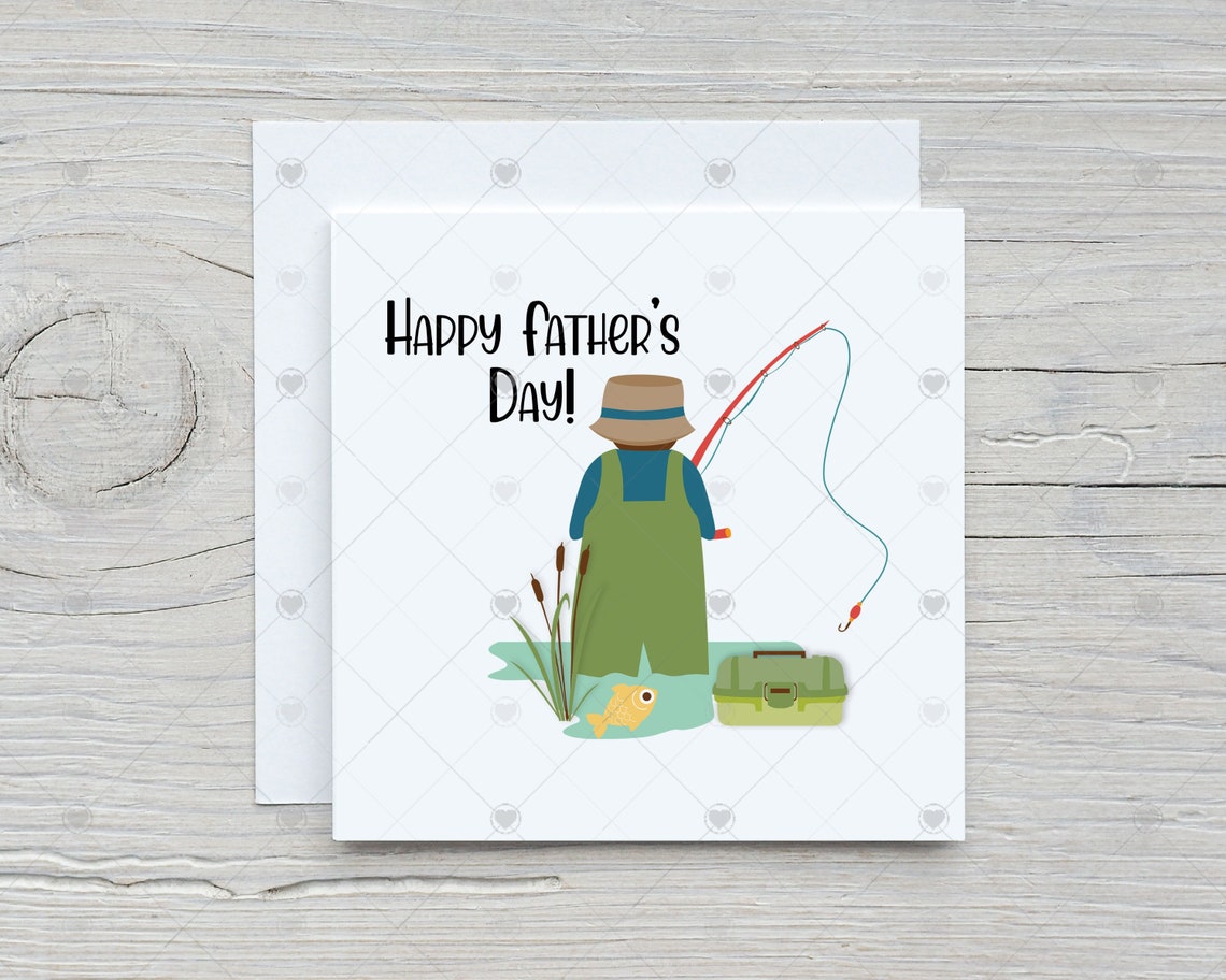 Fishing Dad Father's Day Card - Best Catch, 3 Designs - Etsy UK