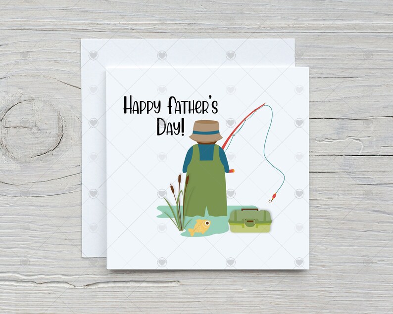 Fishing Dad Father's Day Card - Best Catch, 3 Designs - Etsy UK