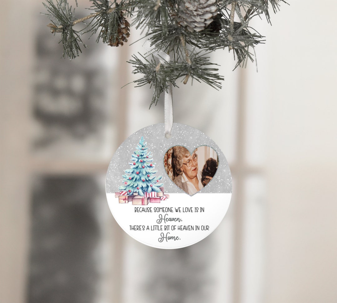 Custom Photo Memorial Bauble, Loss of Loved One, Christmas Keepsake - Etsy