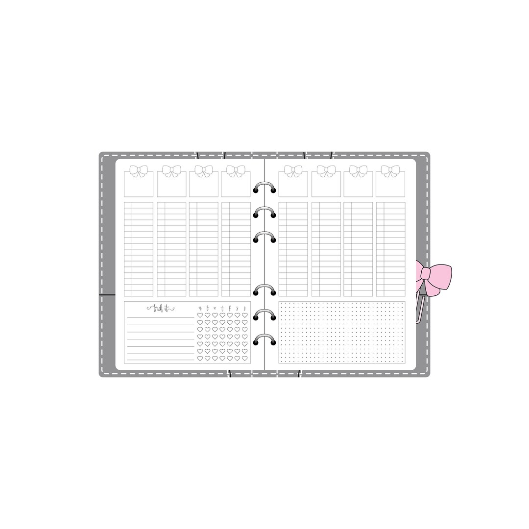 A6 RINGS, Functional Bow Box & Tracker, PRINTABLE - Etsy