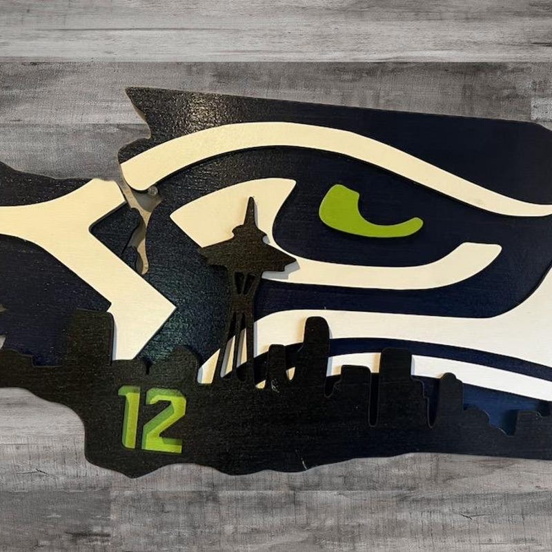 Seahawks Wood Sign - Etsy