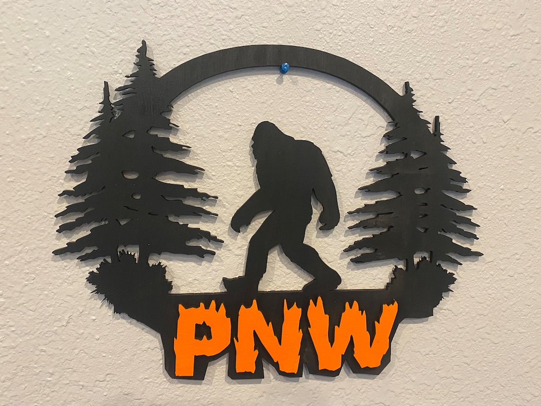 PNW pacific Northwest Sasquatch Sign - Etsy