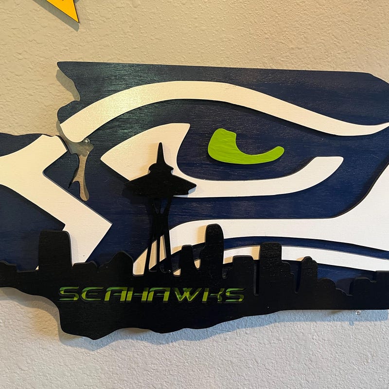 Seahawks Wood Sign - Etsy