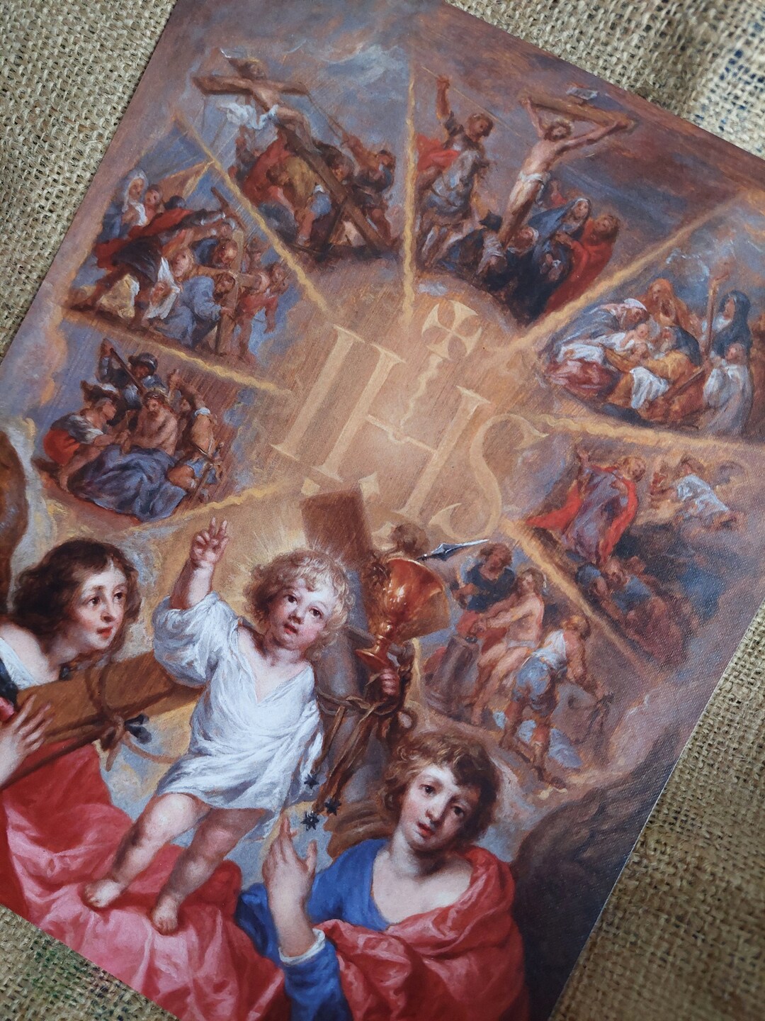 IHS The Holy Name of Jesus Catholic Art Print, unframed - Etsy.de