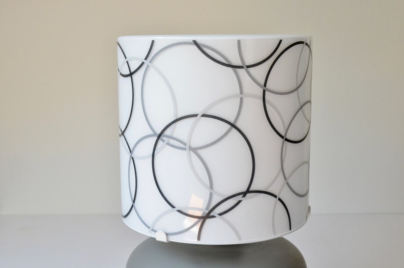 Rare Vintage Postmodern Table Lamp With Glass Shade, LIMBO Type B0215 ...