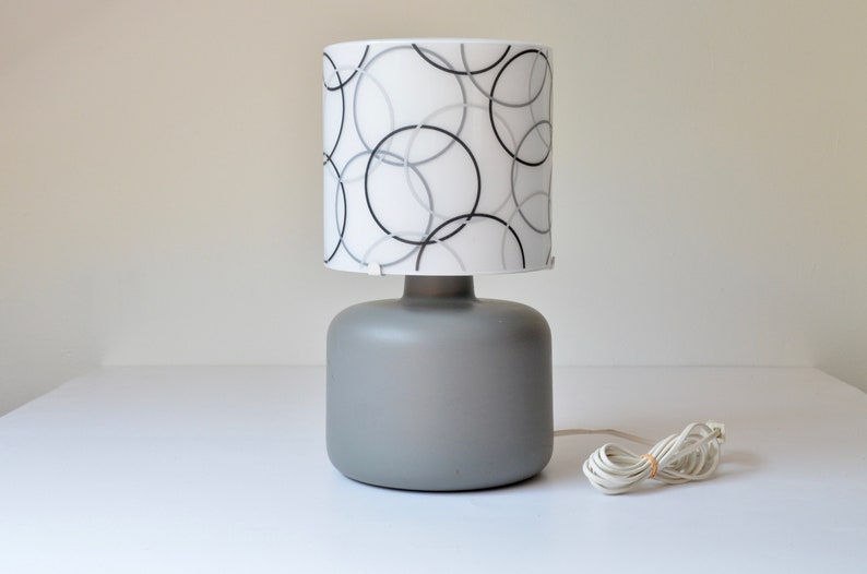 Rare Vintage Postmodern Table Lamp With Glass Shade, LIMBO Type B0215 ...