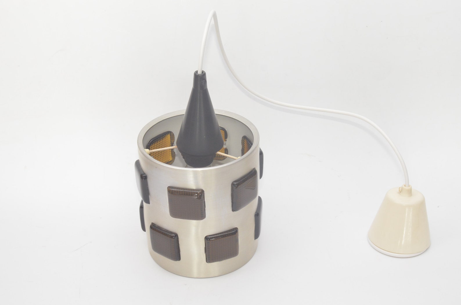 Very Rare Swedish Ceiling Pendant Lamp With Inlaid Glass - Etsy