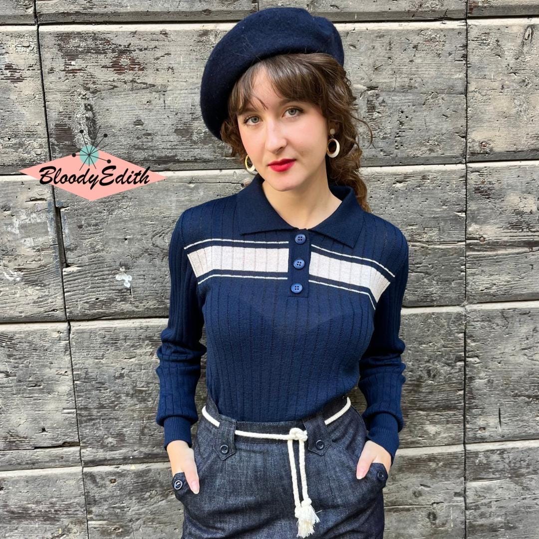 Vintage 1930s Style Woolen “serafina” Limited Edition Seraph Sweater ...