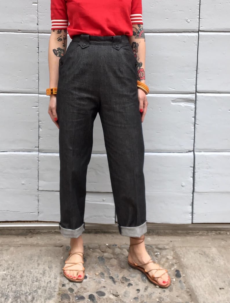 Women's 1950s Pants: Cigarette, Capri, Jeans Fashion History