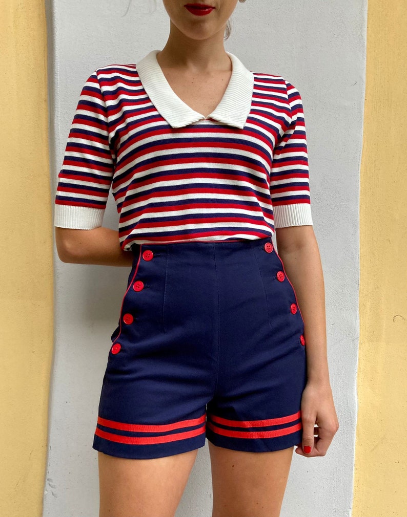 1950s Shorts Pinup Shorts Sailor Shorts