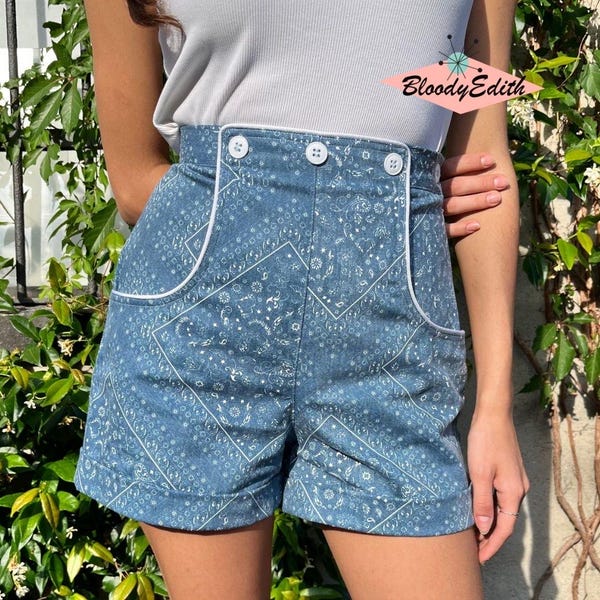 Bandana Shorts for Women - Etsy