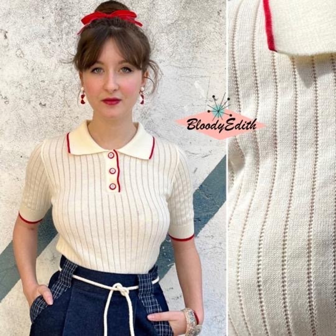 Vintage 1930s Style Cotton serafina Limited Edition Seraph Sweater ...