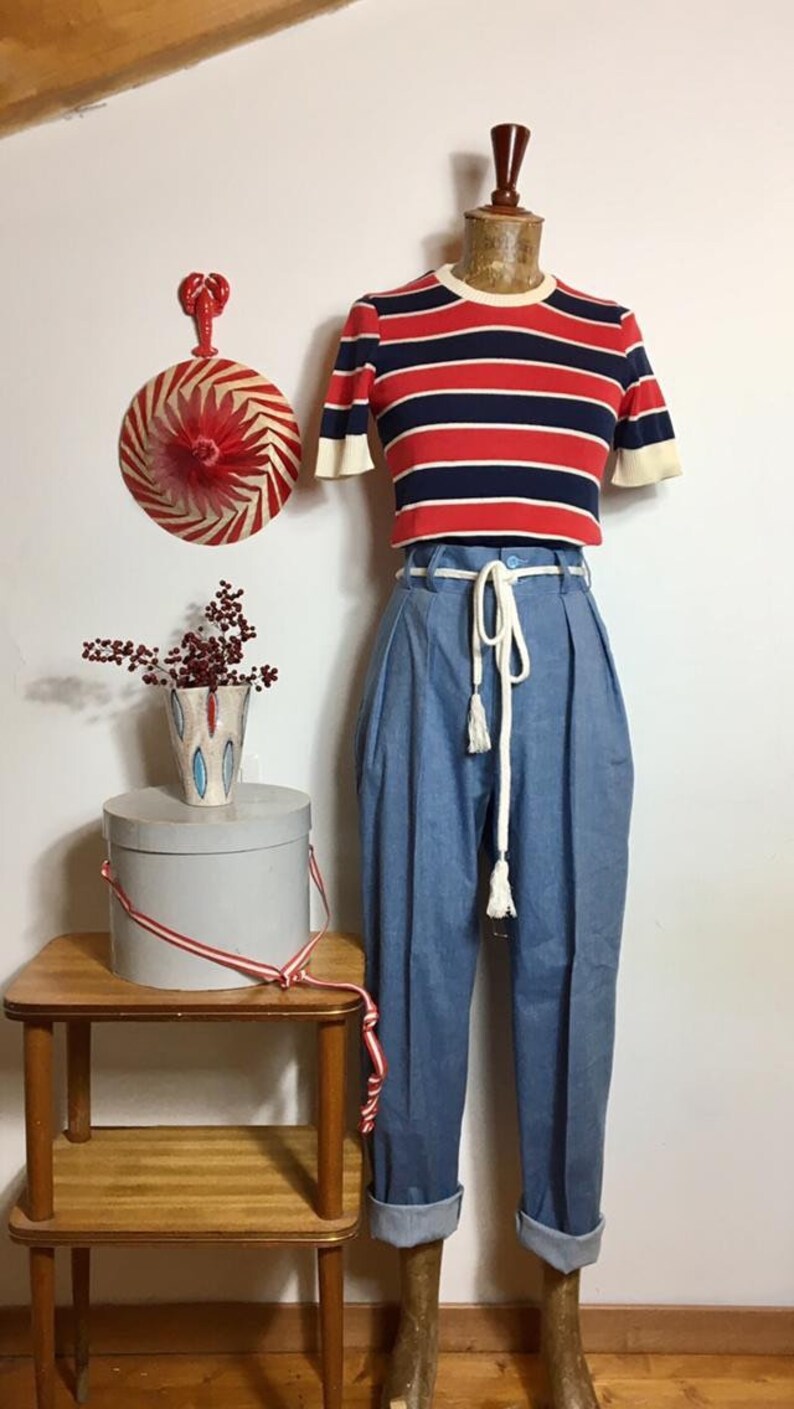 1950s Pants & Jeans- High Waist, Wide Leg, Capri, Pedal Pushers