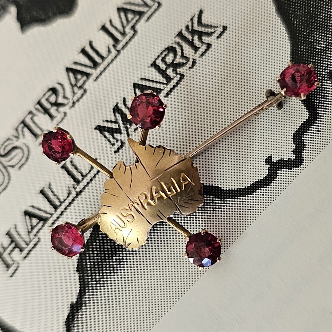 Antique Australian Southern Cross Brooch With Map : Souvenir - Etsy