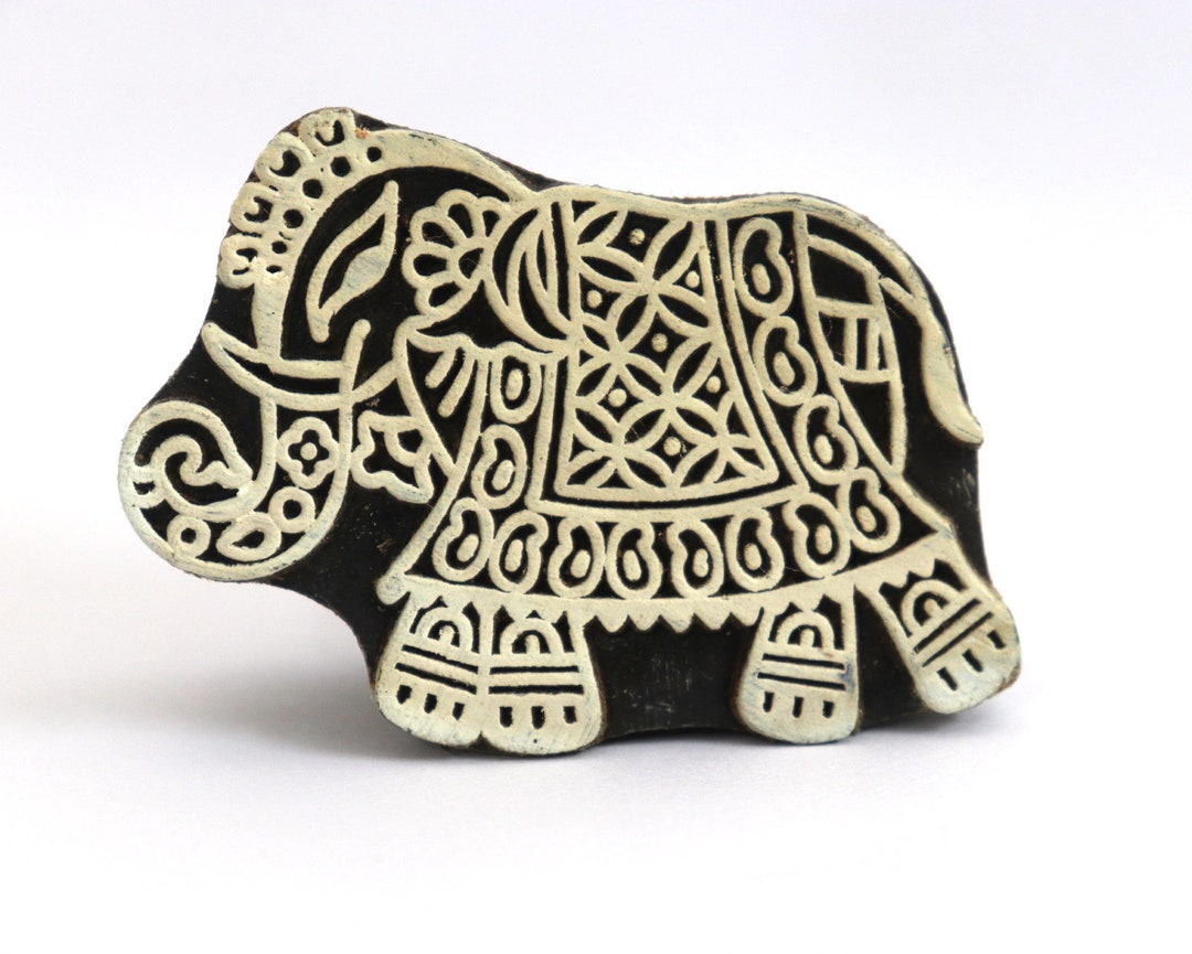 Buy Animal Wood Blocks for Printing, Hand Carved Indian Stamp, Printing ...