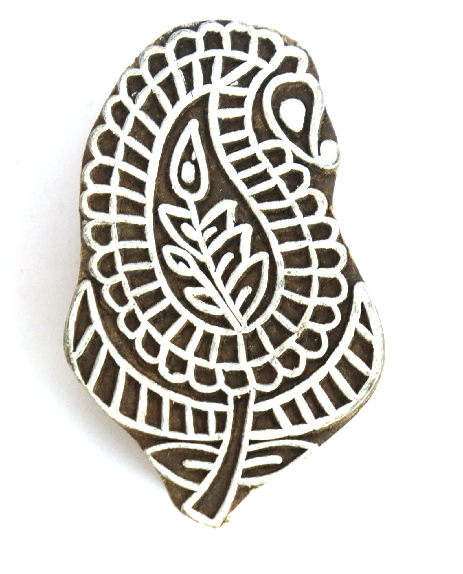 Wooden Indian Traditional Paisley Design Printing Stamps, Blocks for ...