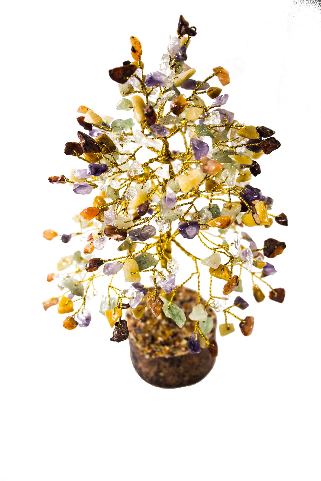 Seven Chakra Tree for Good Luck Crystal Showpieces for Home Décor ...