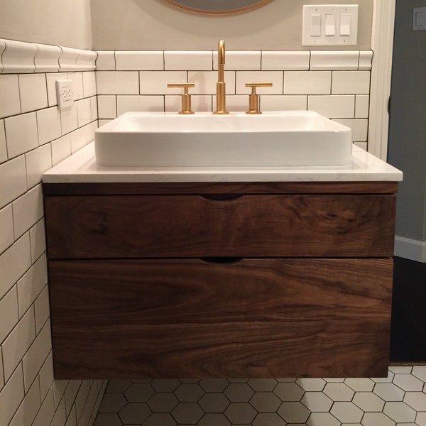 Walnut Vanity - Etsy