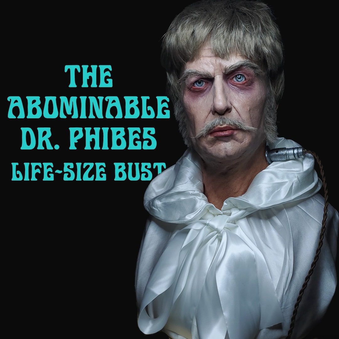 The Abominable Dr. Phibes - Professional Life-size Resin Bust - Etsy
