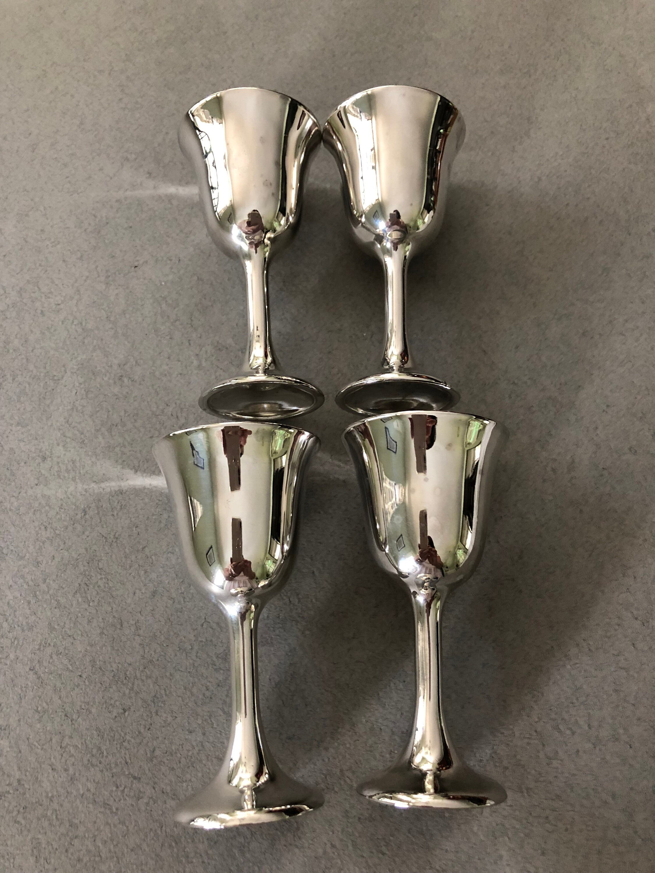 F.B. Rogers Silver Plate Cordial Set-tray and 4 Goblets - Etsy