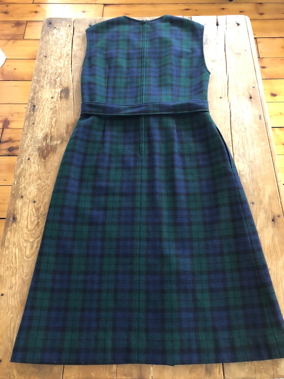 Pendleton Wool Tartan Plaid Dress/Jumper-Vintage Size… - Gem