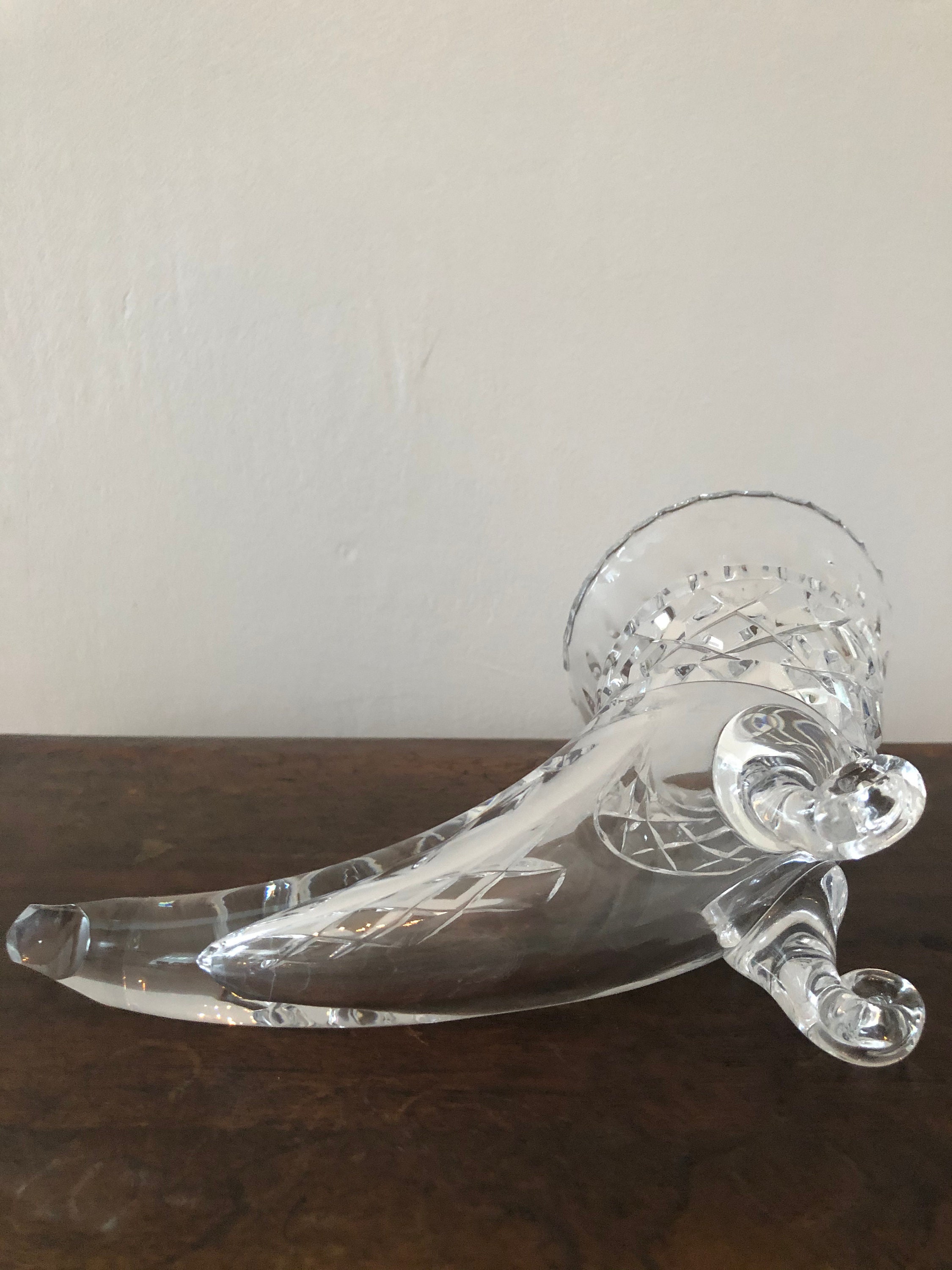 Galway Irish Crystal Cornucopia-24% Lead - Etsy