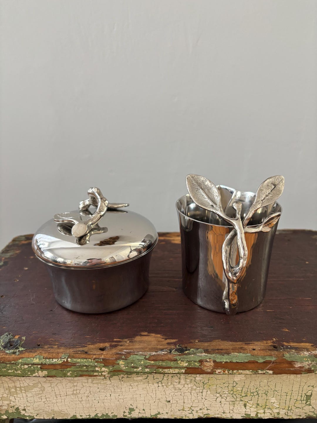 Michael Aram Sleepy Hollow Sugar Bowl With Lid and Creamer-signed - Etsy