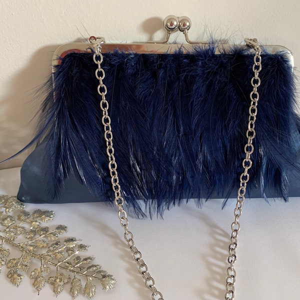Navy Blue Clutch - Etsy
